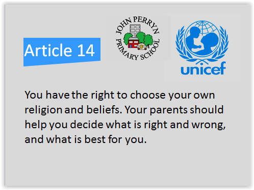 UNICEF – RRSA – Article of the week 8.5.2017 | John Perryn Primary School