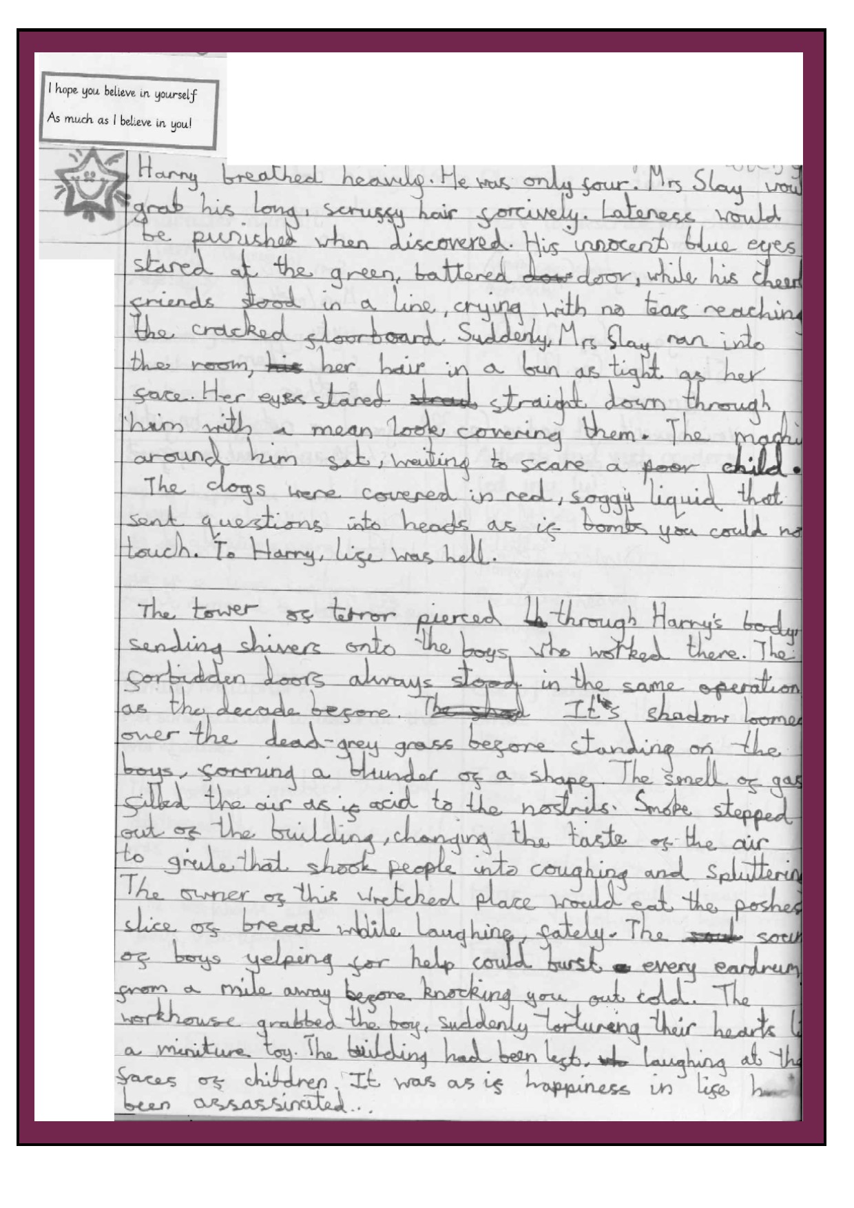Year 5 Writing Chase Bridge Primary School
