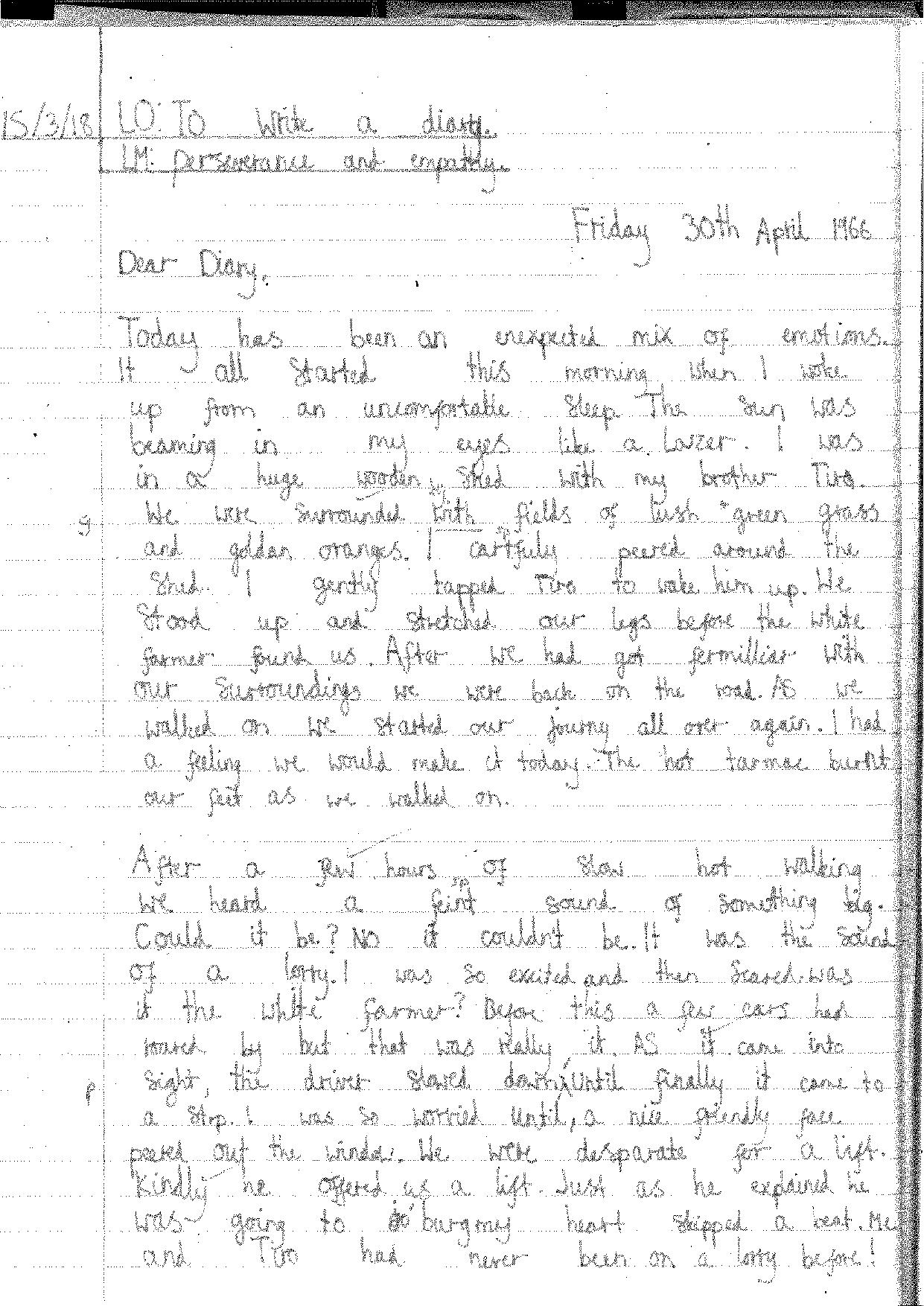 Year 5 Empathetic Writing Chase Bridge Primary School year-5-empathetic-writing-chase-bridge-primary-school
