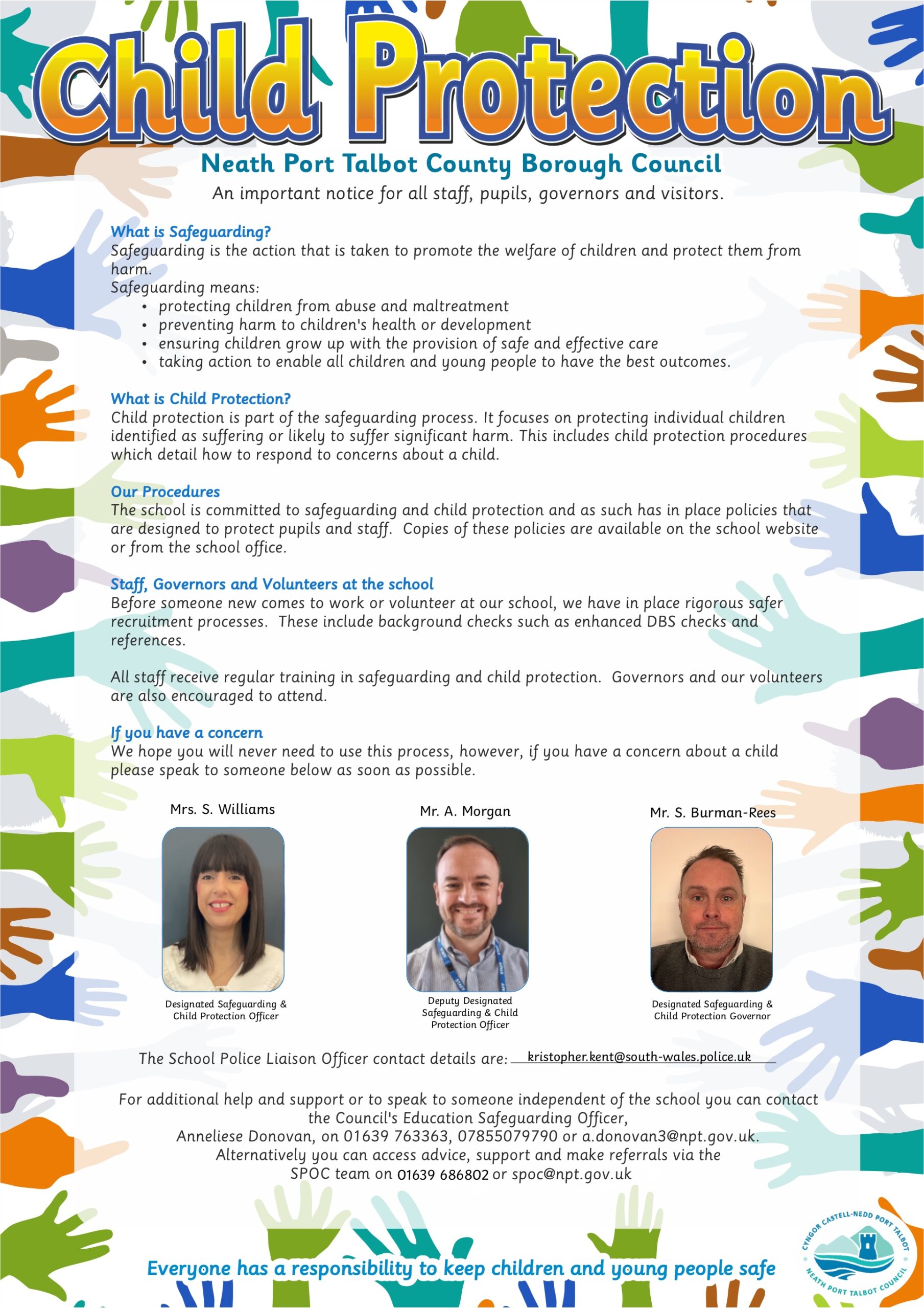 School Staff/Staff yr Ysgol – Alderman Davies CIW Primary School