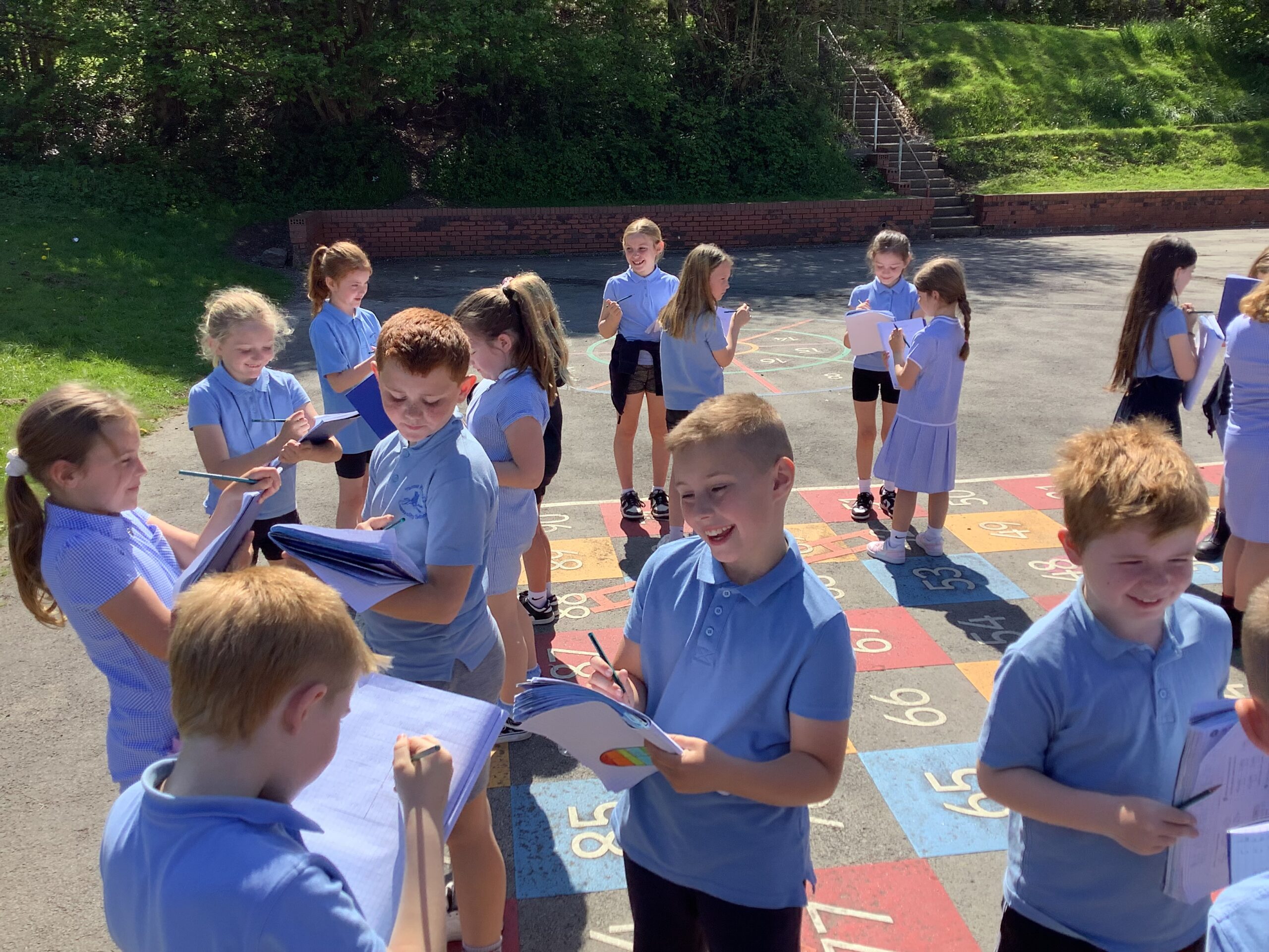 Collecting data – Tonnau Primary School