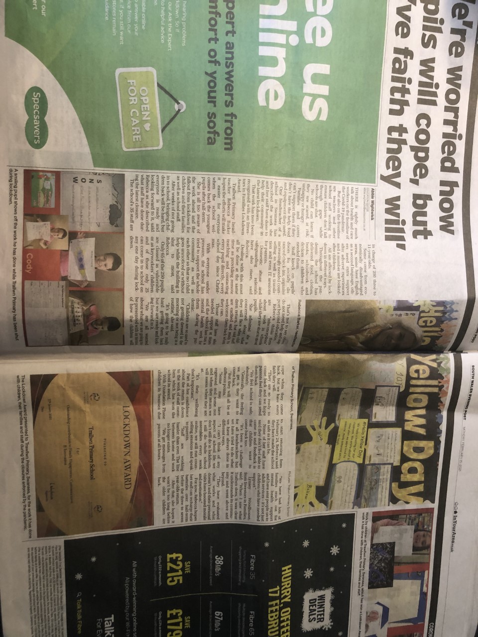 February 2021 – Trallwn Primary School